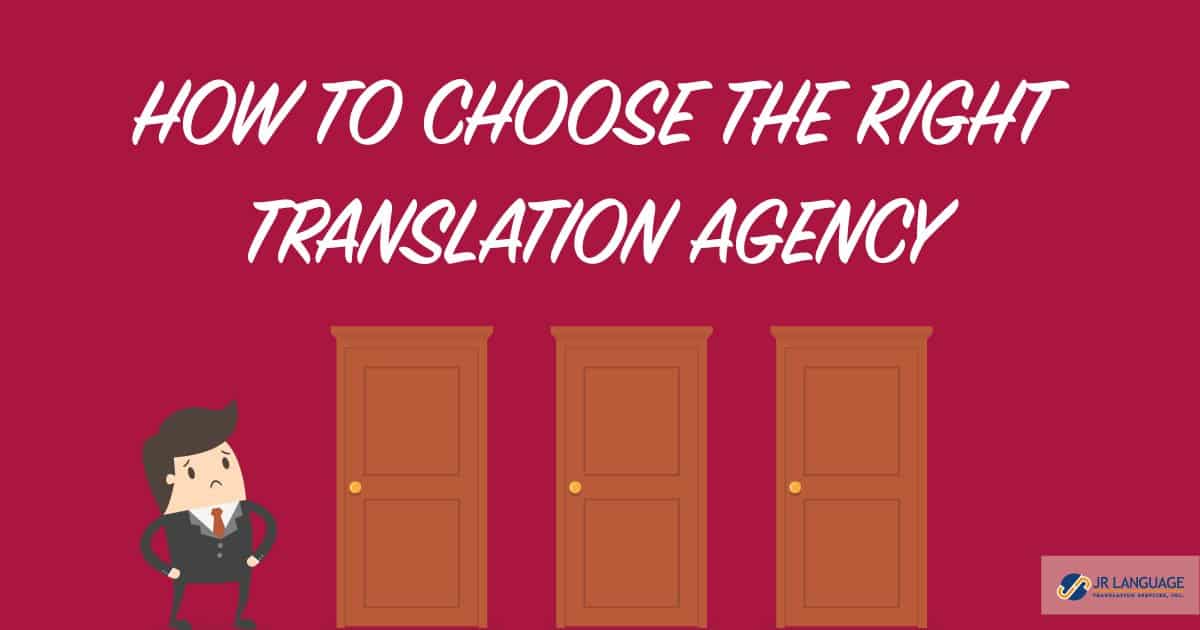 How to Choose the Right Translation Agency